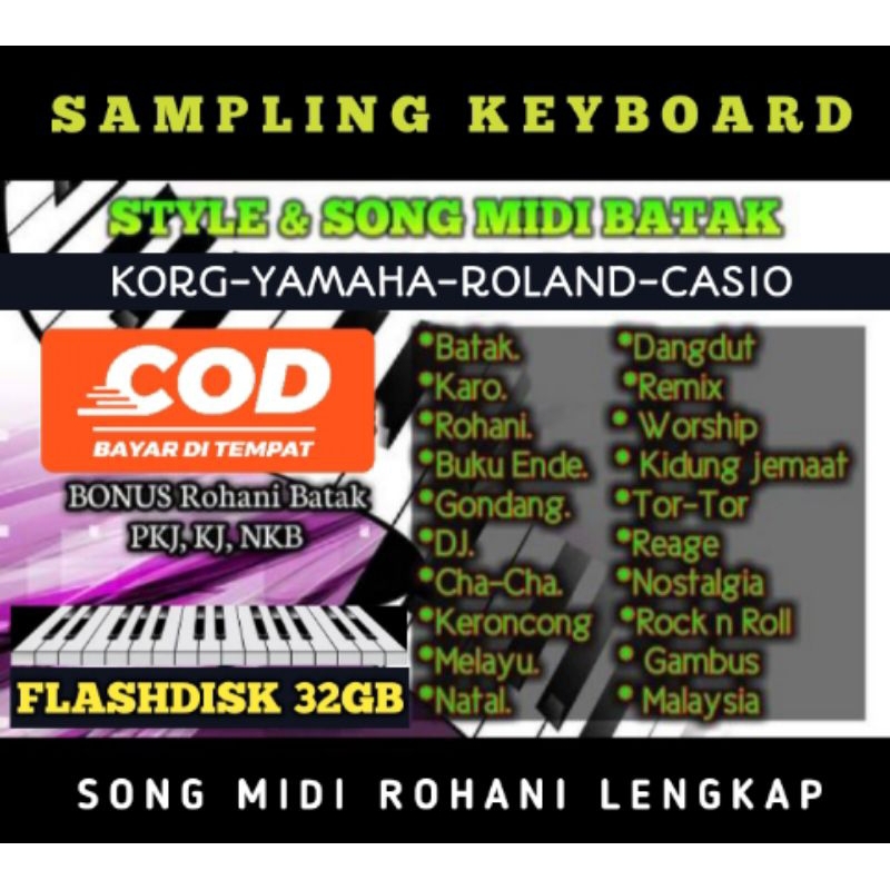 Jual STYLE SONG MIDI ROHANI KEYBOARD LENGKAP | Shopee Indonesia