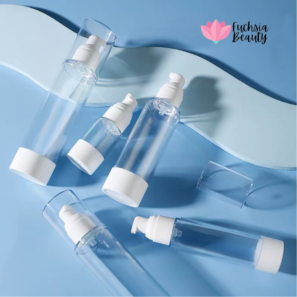 Jual Botol Airless Pump Transparant Bottle Lotion Refill Tanpa / Non ...