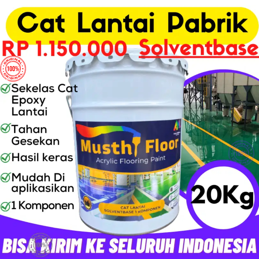 Jual Cat Lantai Epoxy Primer Topcoat Musthi Pox 20 KG Bening Utk ...