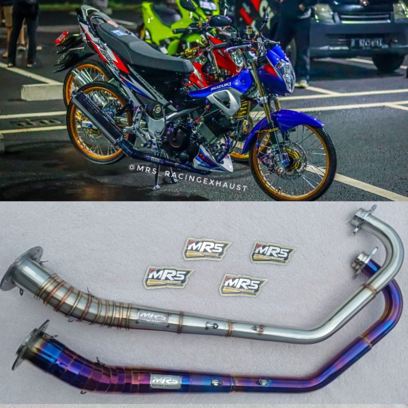 Jual LEHERAN HEADER HIDER PIPA LEHER KNALPOT SATRIA FU 150 VIXION ...