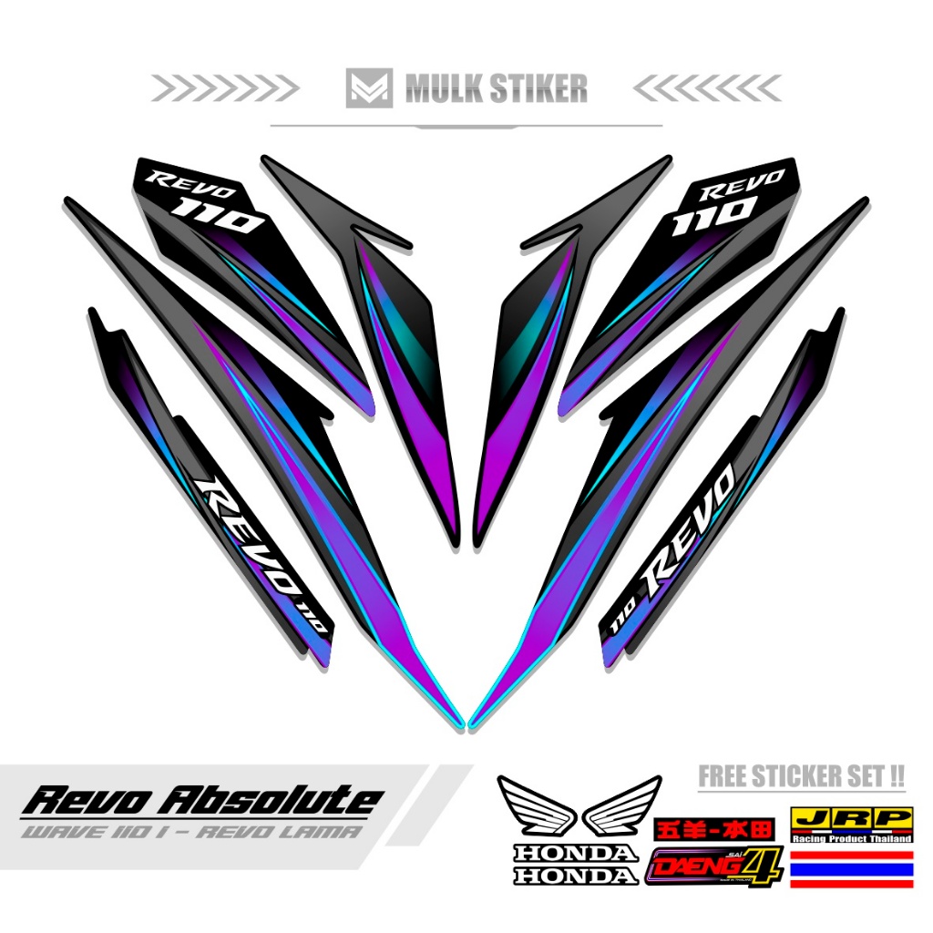 Jual STRIPING ABSOLUTE REVO 110 CW MOTIF 37 / STICKER ABSOLUTE REVO 110 ...