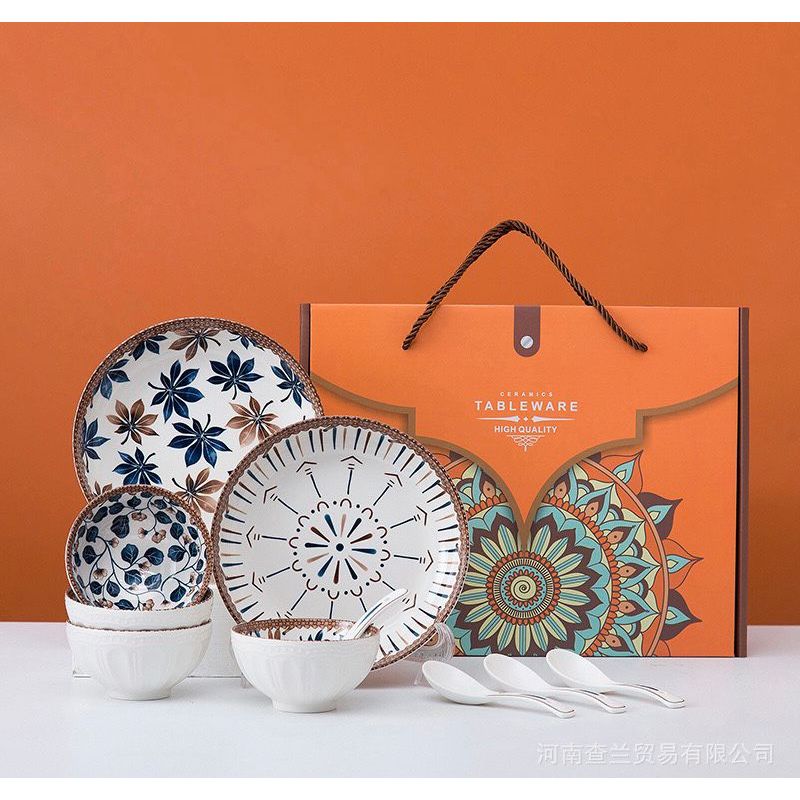 Jual Mangkuk Bohemian Box Oren Hampers Lebaran Hampers Wedding Gift ...