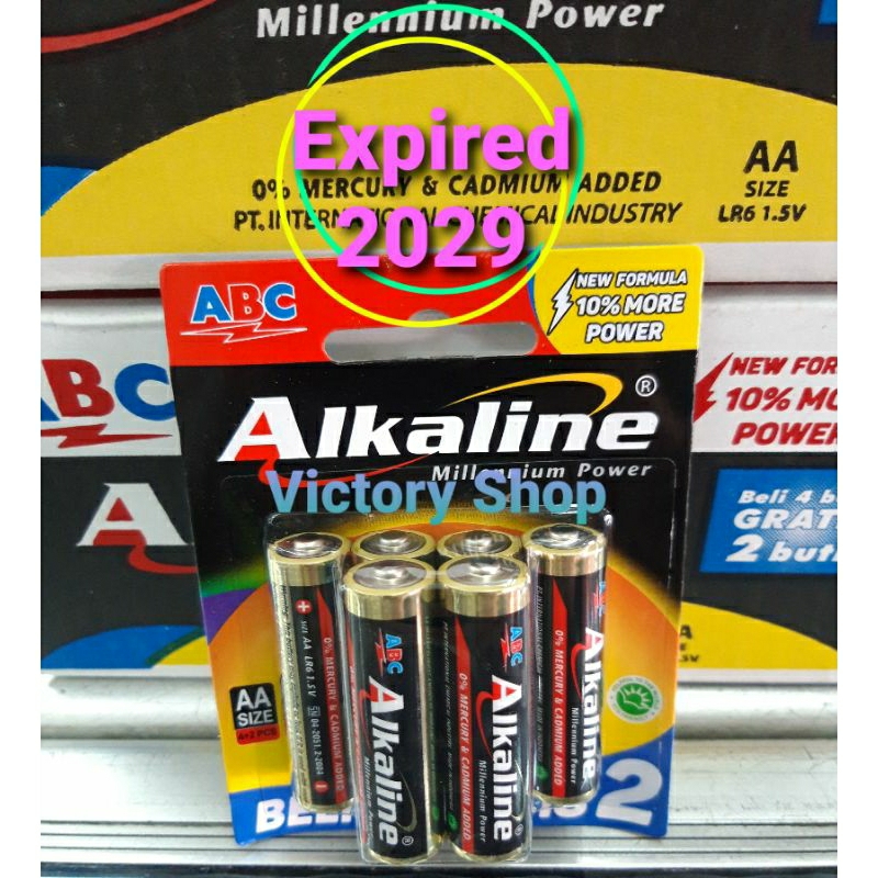 Jual Baterai ABC Alkaline AA A2 Isi 6 pcs. | Shopee Indonesia