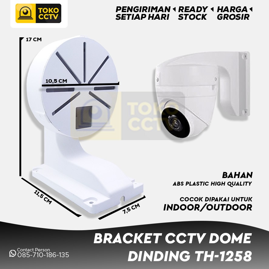 Jual BRACKET CCTV DINDING INDOOR/OUTDOOR | WALL MOUNT BRACKET TH 1258 ...