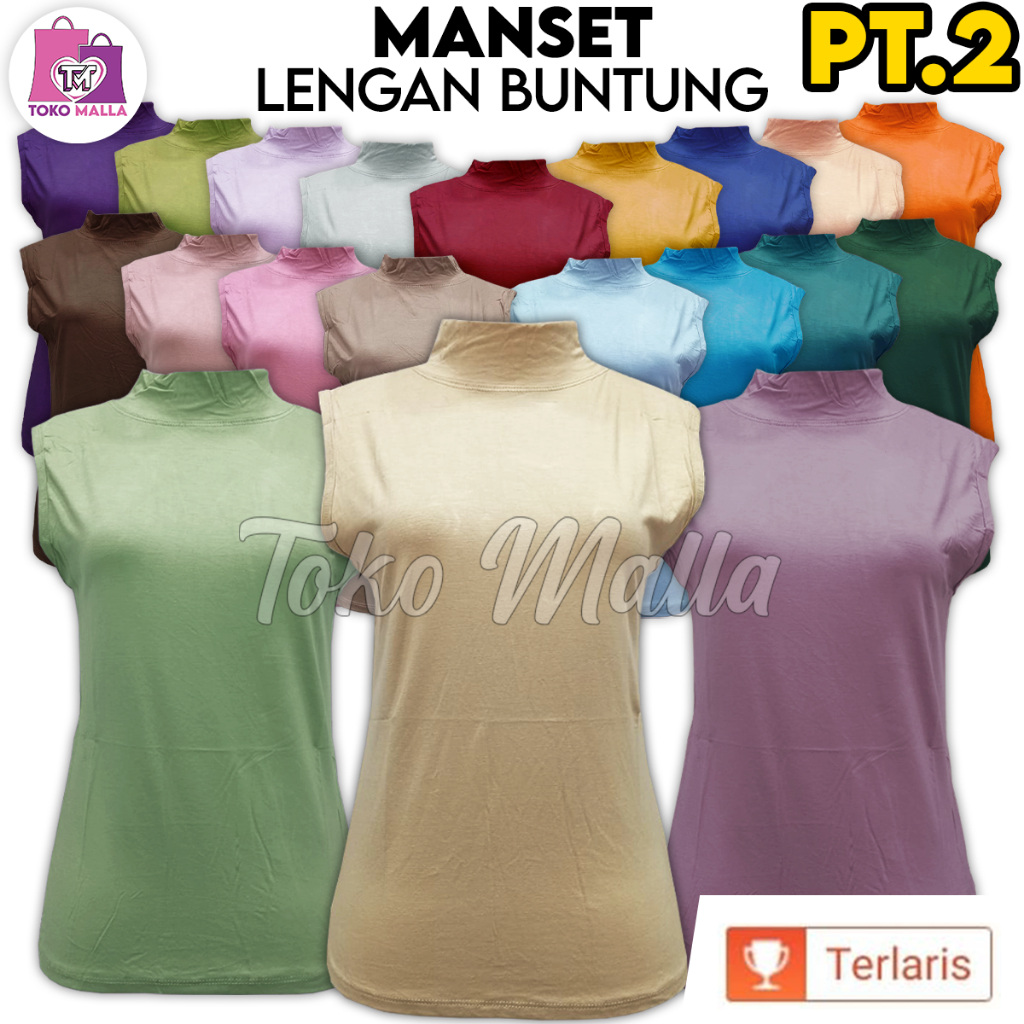 Jual Baju Mangset Tanpa Lengan Buntung Wanita Kerah Shanghai Leher ...