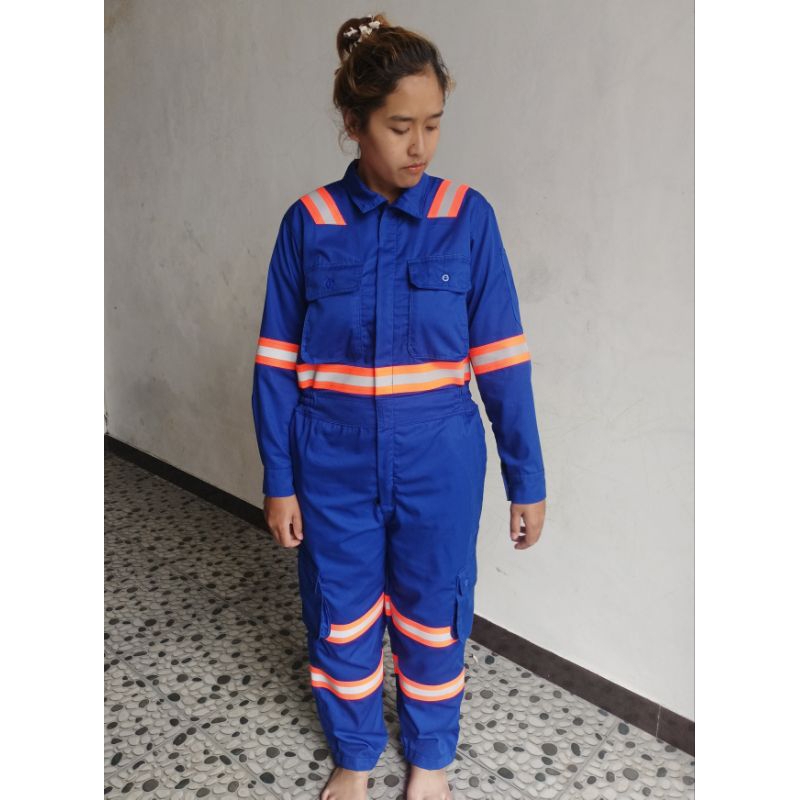 Jual WEARPACK TERUSAN JAPAN DRILL FABRIC SCOTLITE ANTI BARA-BAJU SAFETY ...