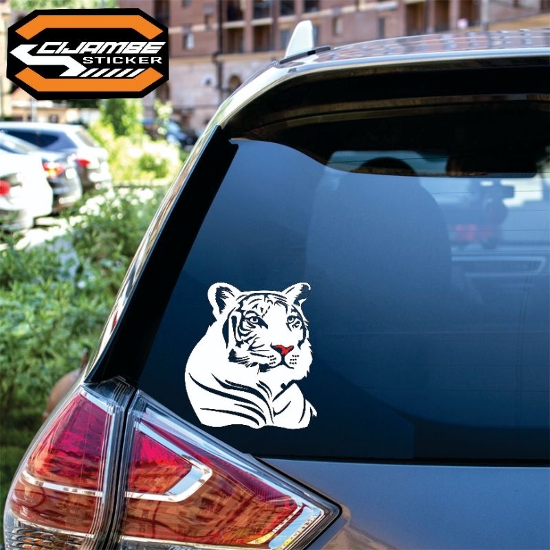 Jual Stiker cutting Harimau putih | Shopee Indonesia