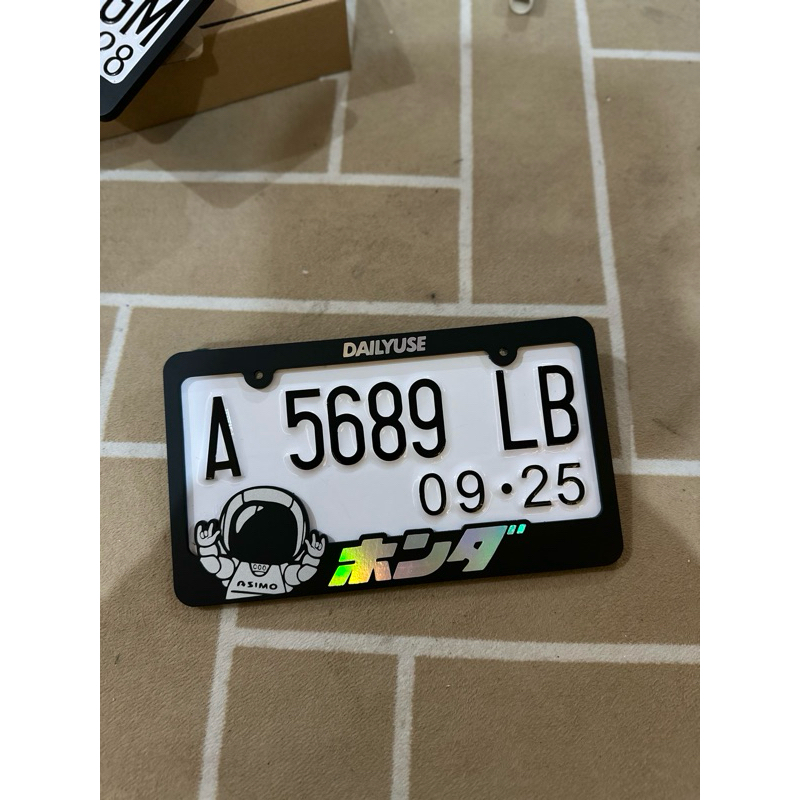 Jual License plate frame + custom plat nomor / frame plat nomor motor ...