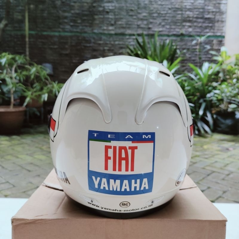 Jual Helm Yamaha Vintage Fullface Team Fiat Putih Ori (NOS, GENUINE ...