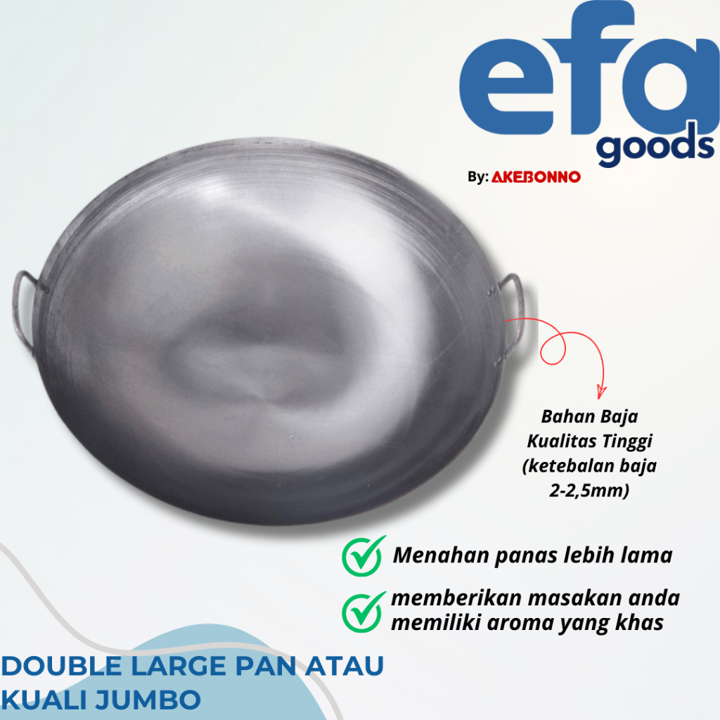 Jual Double Large Pan Efa Goods / Kuali Besar / Wajan Besar / Wajan ...