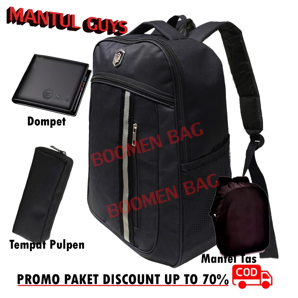 Jual Paket Tas Dan Dompet/Tas ransel Pria/Tas Model Keren Dan Unik/Tas ...