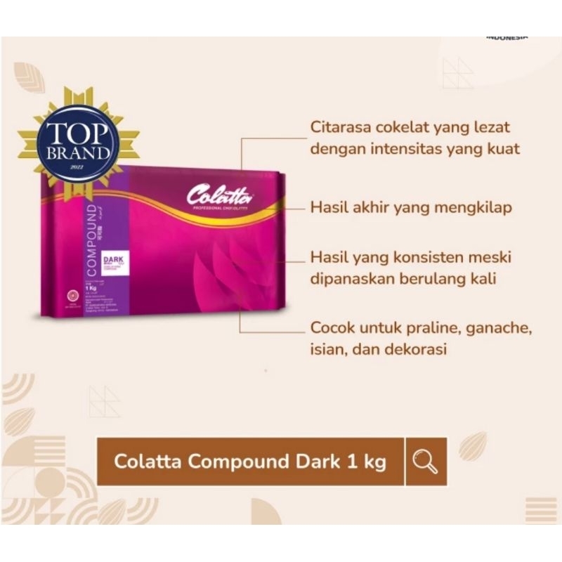 Jual Colatta Dark Compound Chocolate Coklat Batang 1kg | Shopee Indonesia