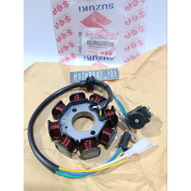 Jual Spul Stator Assy Fulser Suzuki Samsh 110 old Smash New Shogun 110 Asli | Shopee Indonesia