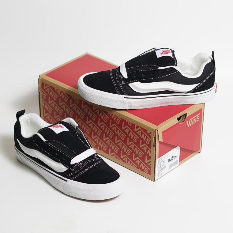 Jual SEPATU VANS KNU OLD SKOOL BLACK WHITE ORIGINAL BNIB | Shopee Indonesia