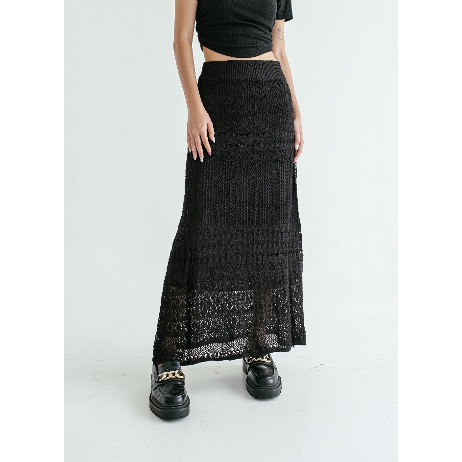 Jual Check Here CWJ ORION LONG SKIRT Rok Wanita Rok Rajut Knit Skirt ...