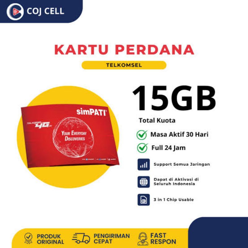 Jual simpati full kuota 15G | Shopee Indonesia
