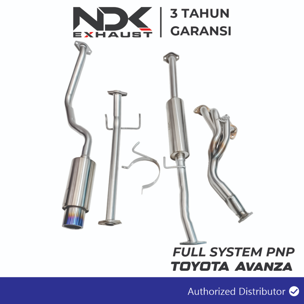 Jual FULL SISTEM PNP KNALPOT MOBIL NDK EXHAUST MUFFLER DK-03V4 BOLTON RESONATOR HOLD CENTERPIPE ...