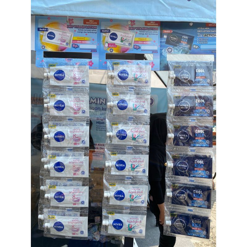 Jual {1 Renceng Isi 12 Sachet } NIVEA Deo Lotion Deodorant Sachet 9ml ...