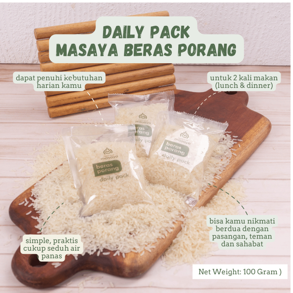 Jual Daily Pack 100gr MASAYA BERAS PORANG - beras porang shirataki ...