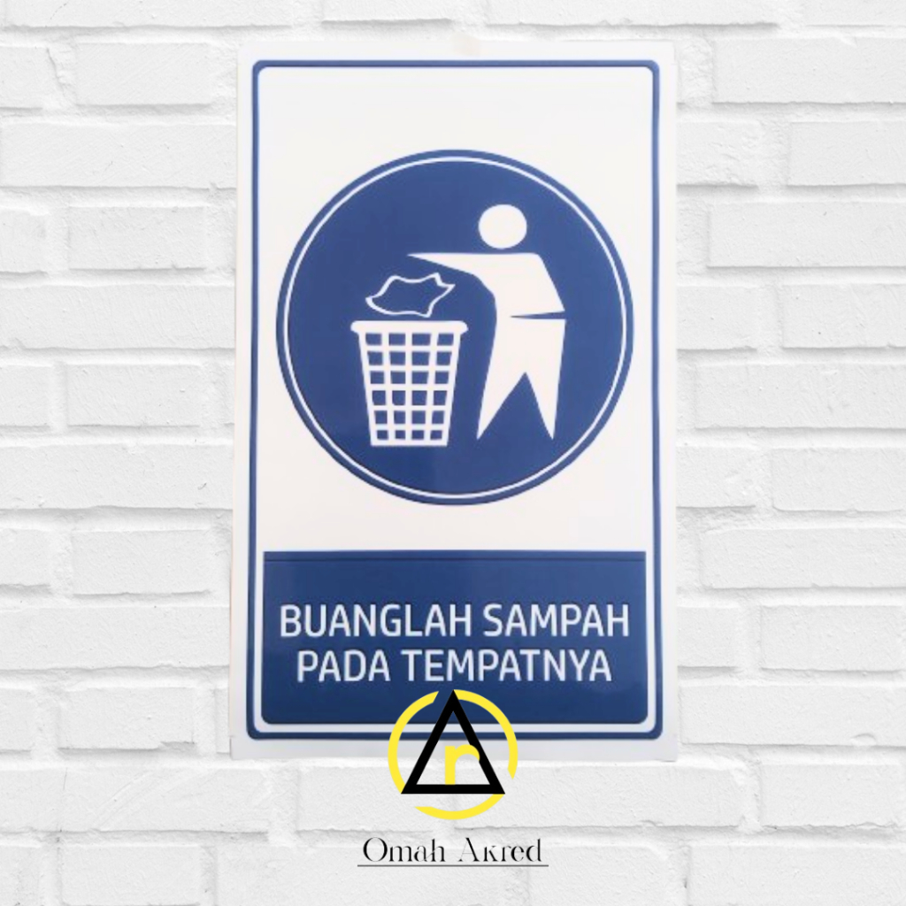 Jual Stiker Buanglah Sampah Pada Tempatnya - Stiker Sampah | Shopee ...