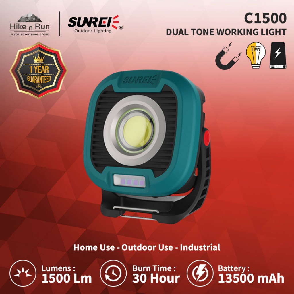 Jual Sunrei Lampu Mini Camping C1500 Cahaya Terang 1500 Lumens | Shopee ...