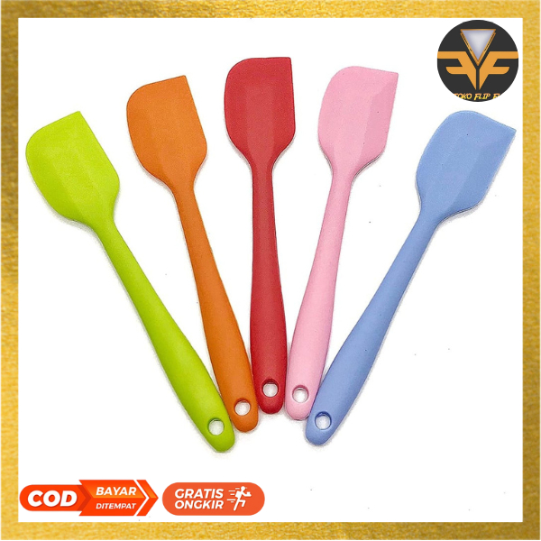 Jual Spatula Silikon Food Grade Alat Masak Tahan Panas Anti Lengket ...