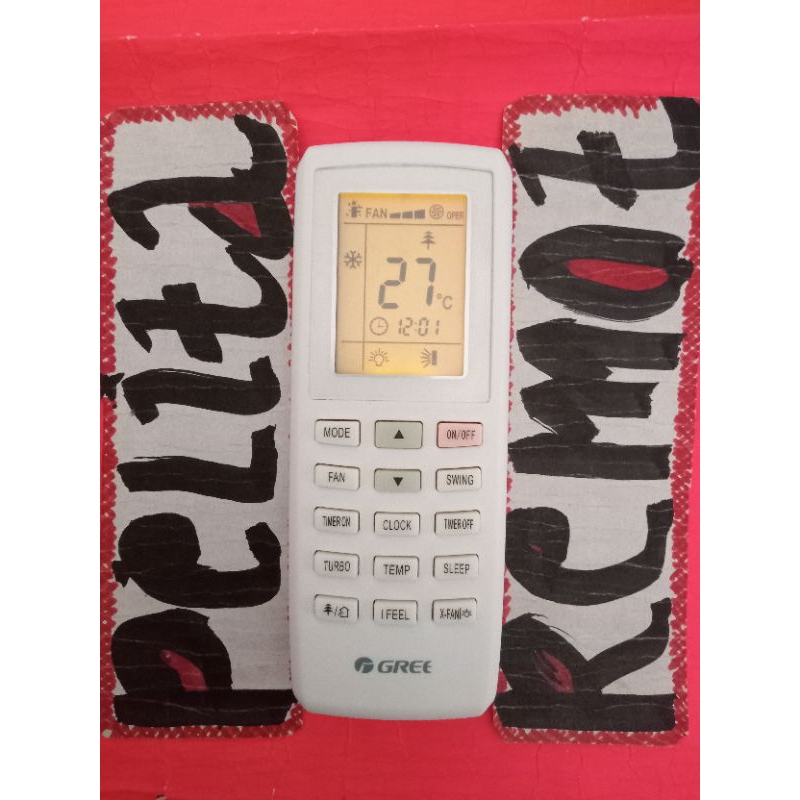 Jual REMOTE AC GREE SANYO YP1FB7 ORIGINAL TERLENGKAP | Shopee Indonesia