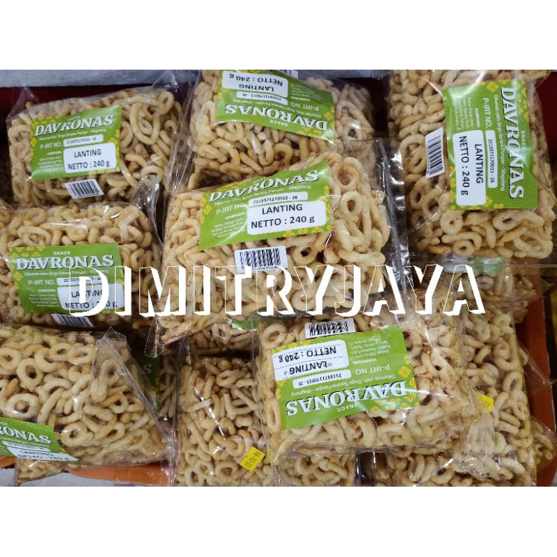 Jual Lanting bawang super davronas 240 gram / klanting / keripik ...