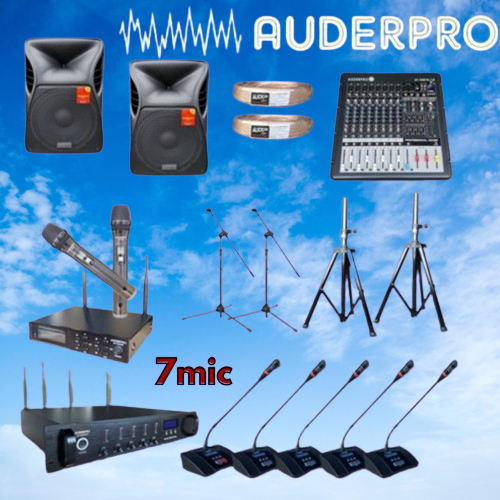 Jual Paket Sound System Conference Wireless Auderpro F2 dengan 7 Mic ...