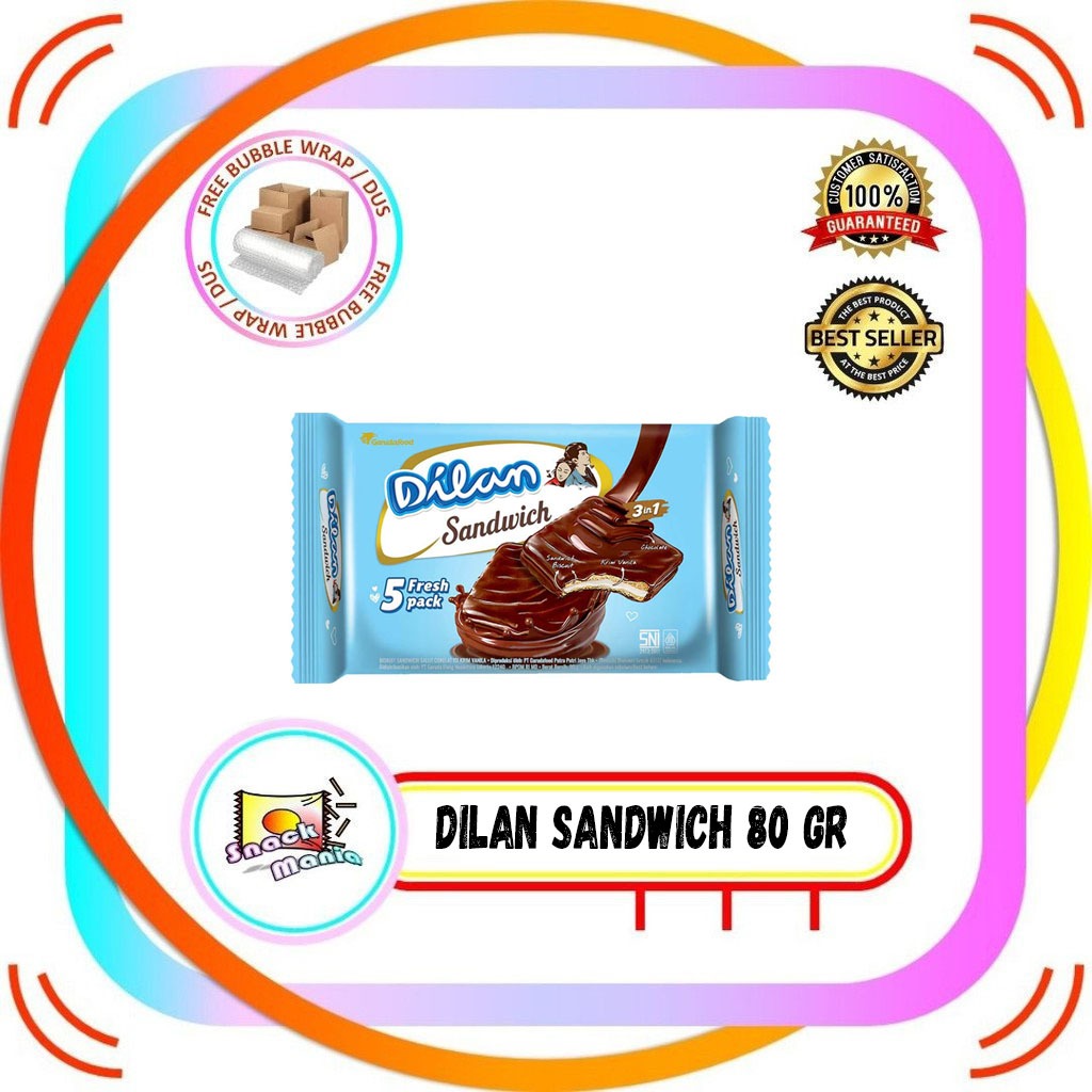Jual Dilan Chocolate Biscuit Sandwich 3in1 Fresh Pack ~ 80 gr Biskuit ...