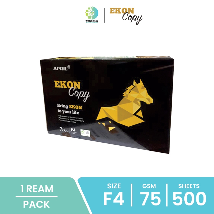 Jual Ekon Copy Paper Kertas HVS F4 FOLIO 75 gsm Ecer 1 Rim 500 Lembar | Shopee Indonesia