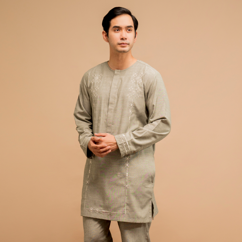 Jual ADHA Emerald Raya Series by Kaum Adam Kemeja Kurta Spesial Hari ...