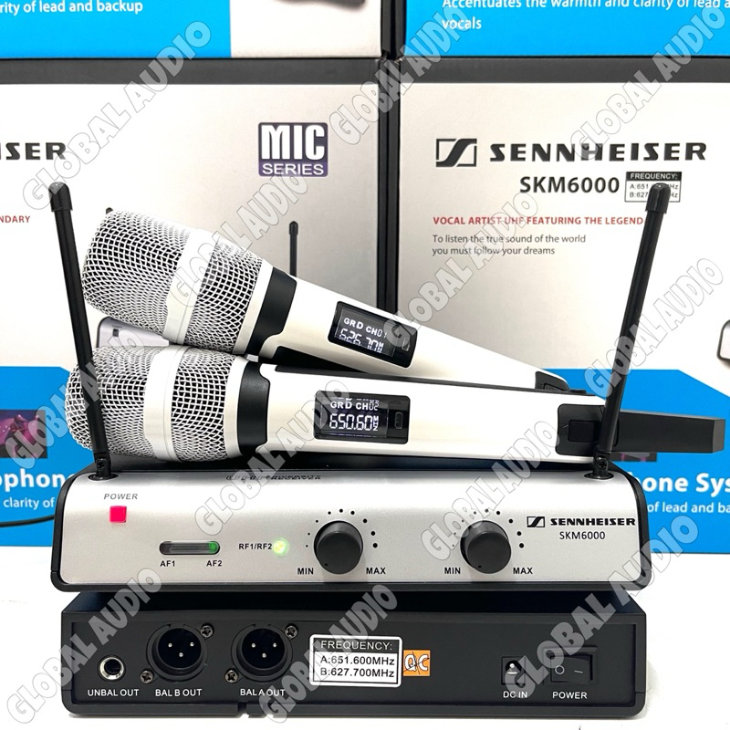 Jual Mic Wireless Sennheiser SKM 6000 Putih Microphone Wireless ...