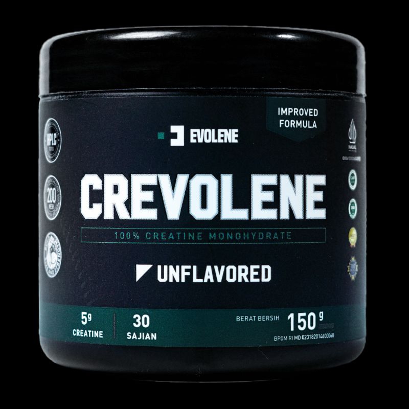 Jual CREVOLENE Creatine Monohydrate 300gram Evolene Free Packing Kardus ...
