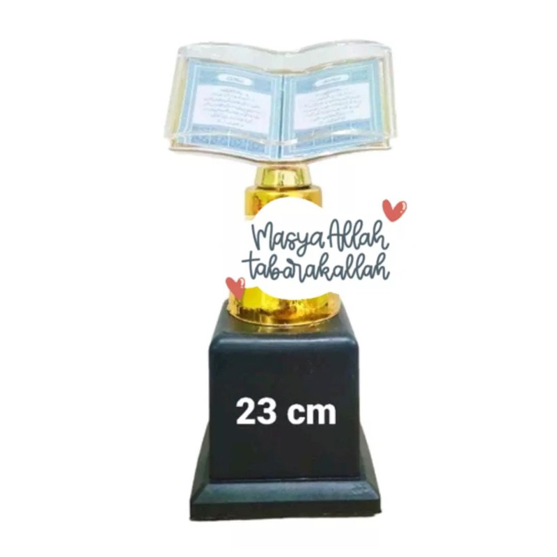 Jual Piala Buku Piala Al Quran 23 cm | Shopee Indonesia