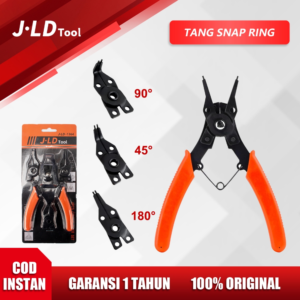 Jual JLD Tang Snap Ring 4 in 1 Plier Snapring Circlip Alat Pasang Ring ...