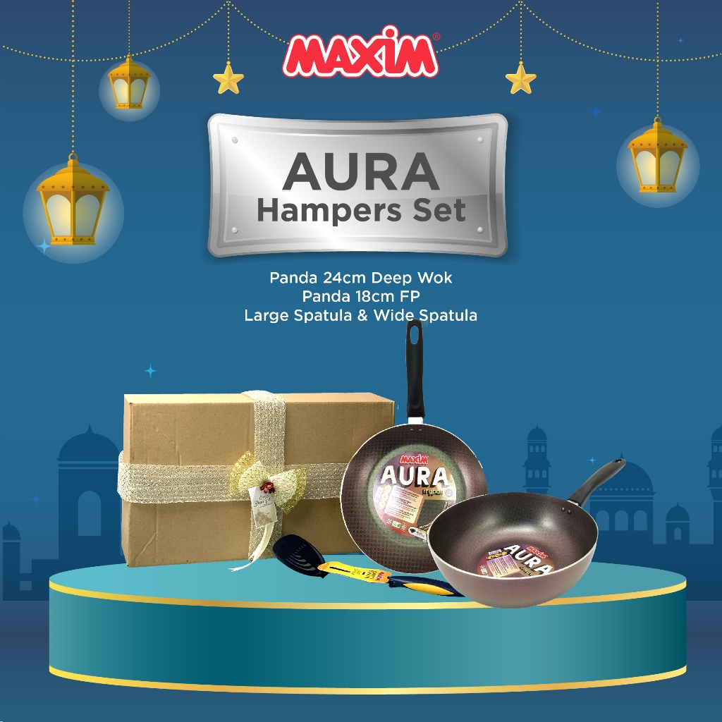 Jual Hampers Lebaran Maxim Aura Wajan anti Lengket Set | Shopee Indonesia