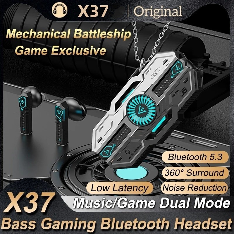 Jual TWS X37 Bluetooth Earphone Wireless Gaming Headphones Bluetooth ...