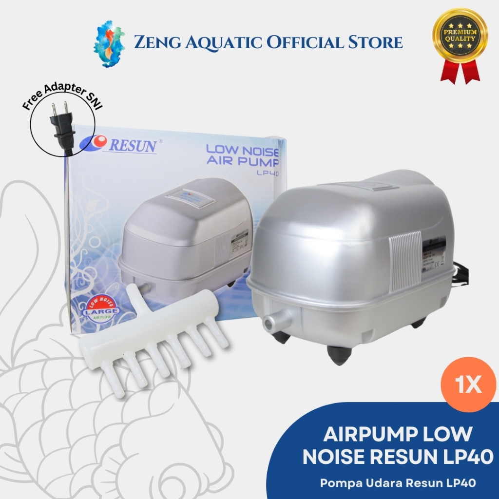 Jual Airpump / Pompa Udara Low Noise Resun LP40 LP 40 aerator | Shopee ...