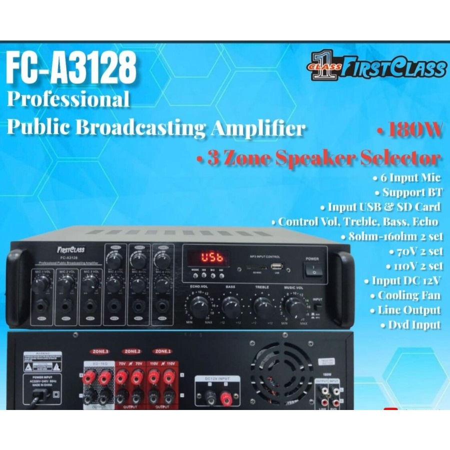 Jual First Class FC A3128 Power Amplifier Bluetooth Amplifier ...