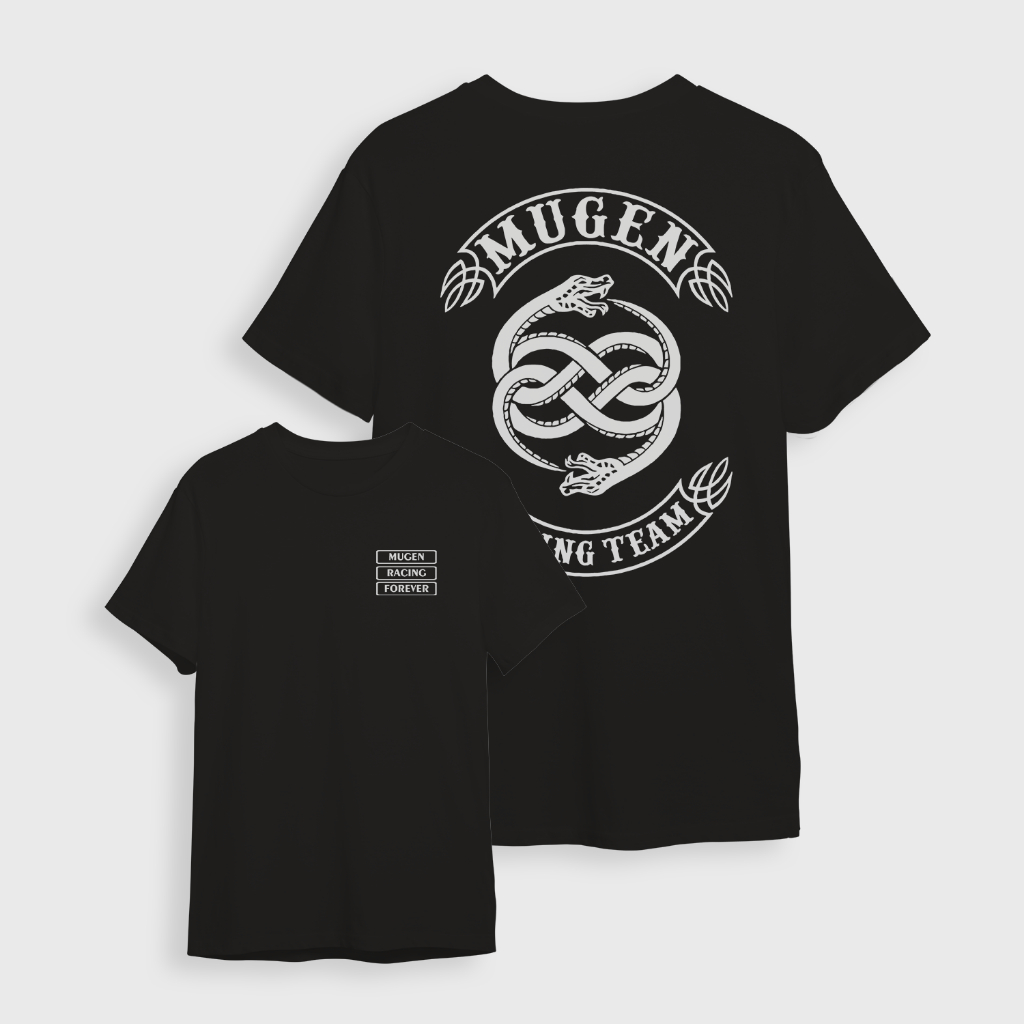 Jual Tshirt Kaos Pria MUGEN RACING TEAM High and Low Hitam Combed 30s ...