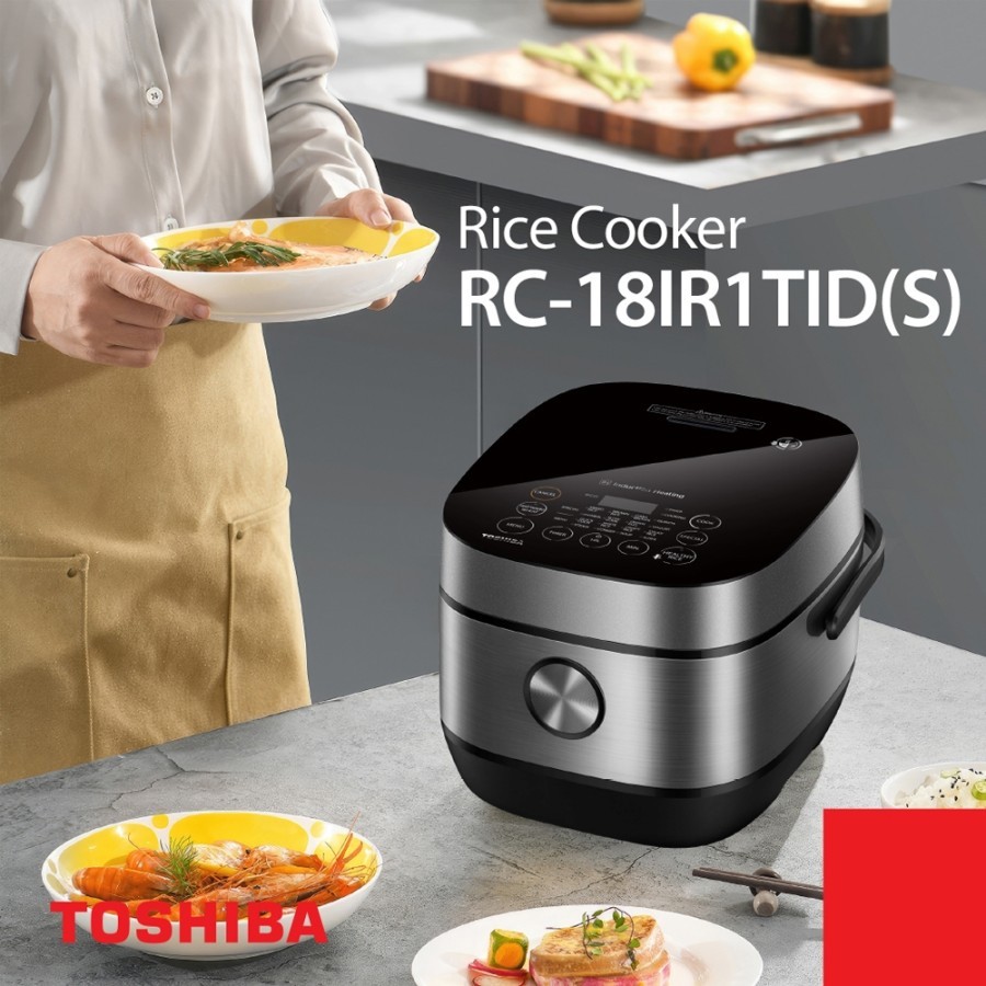 Jual TOSHIBA Rice Cooker Digital Low Carbo 1.8 Liter RC-18IR1TID(S ...