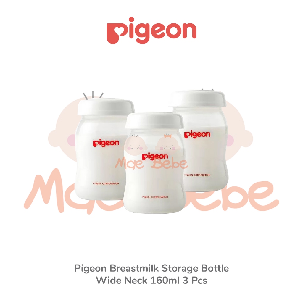 Jual Pigeon Breastmilk Storage PP Wide Neck Bottle Botol ASI 160ml 3 Pcs | Shopee Indonesia