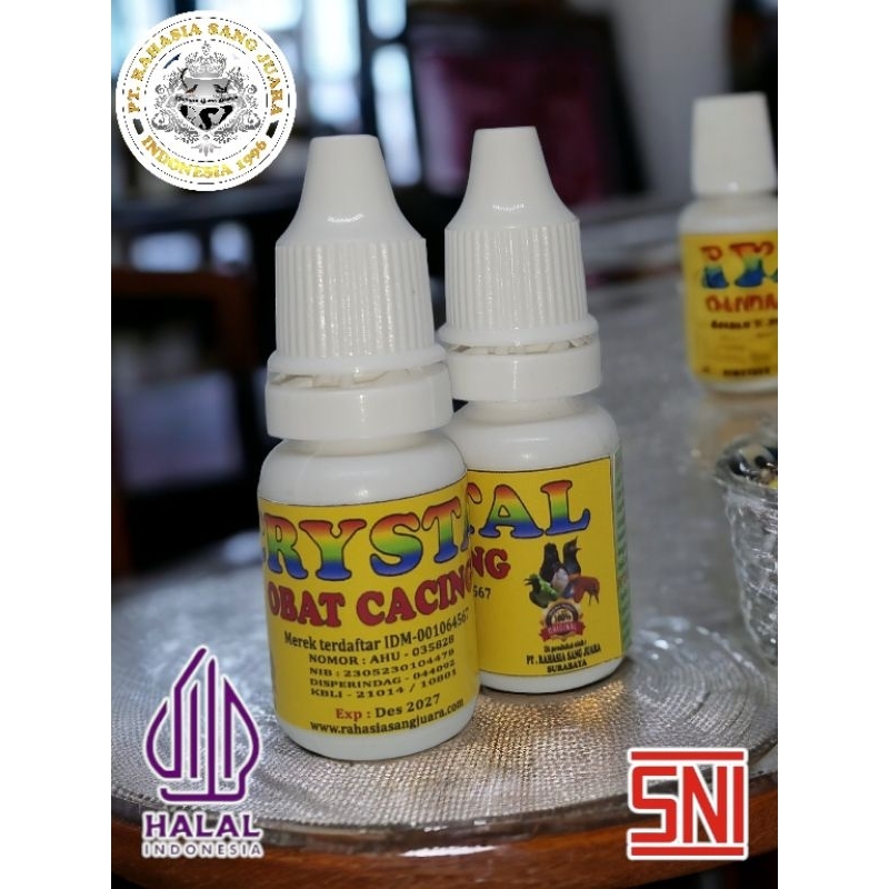 Jual CRYSTAL OBAT CACING/VITAMIN BURUNG/BASMI CACING DAN PARASIT (15 ...