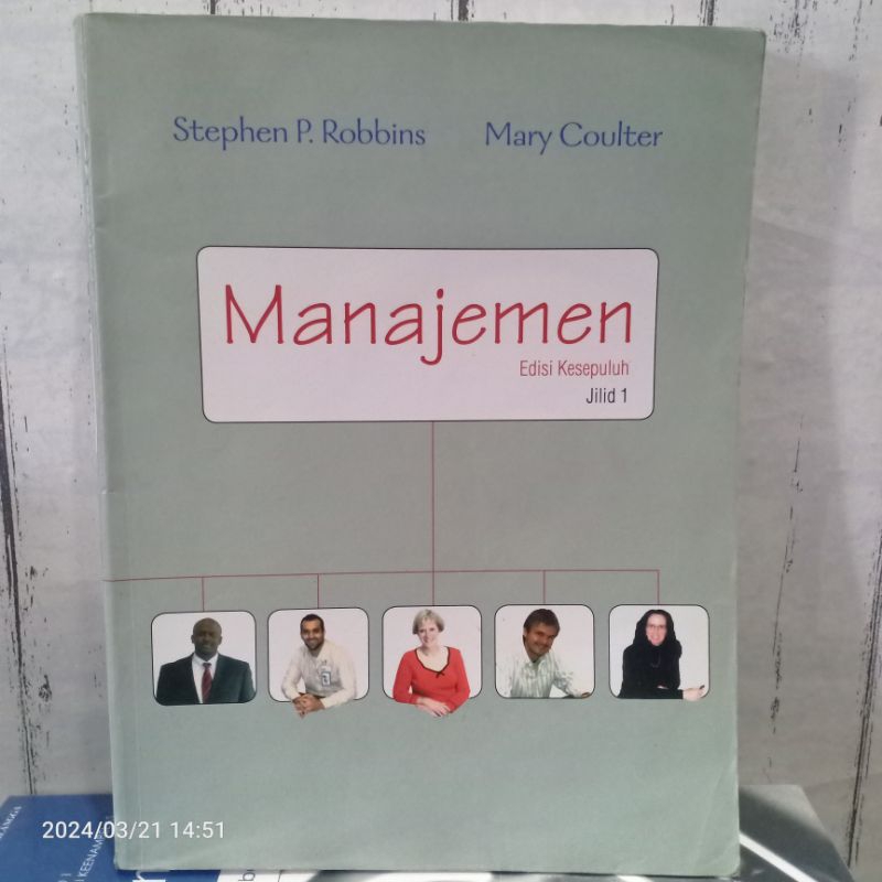 Jual ORIGINAL BUKU MANAJEMEN Edisi 10 Kesepuluh Jilid 1 Karangan By Stephen P Robbins & Mary ...