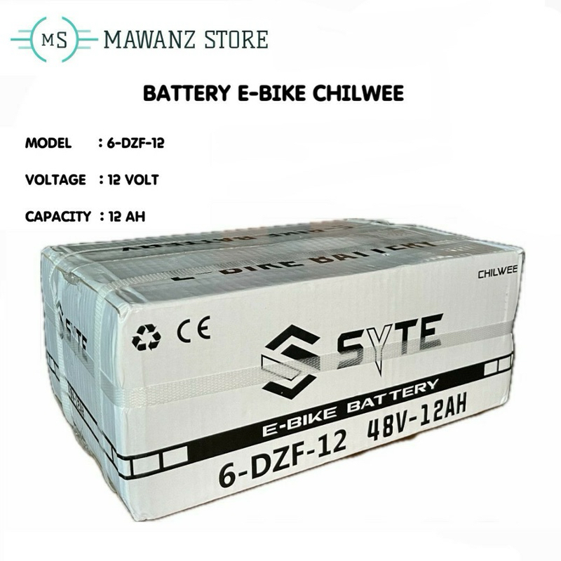 Jual BATERAI AKI SEPEDA LISTRIK E-BIKE CHILWEE TIANNENG 12AH | Shopee Indonesia