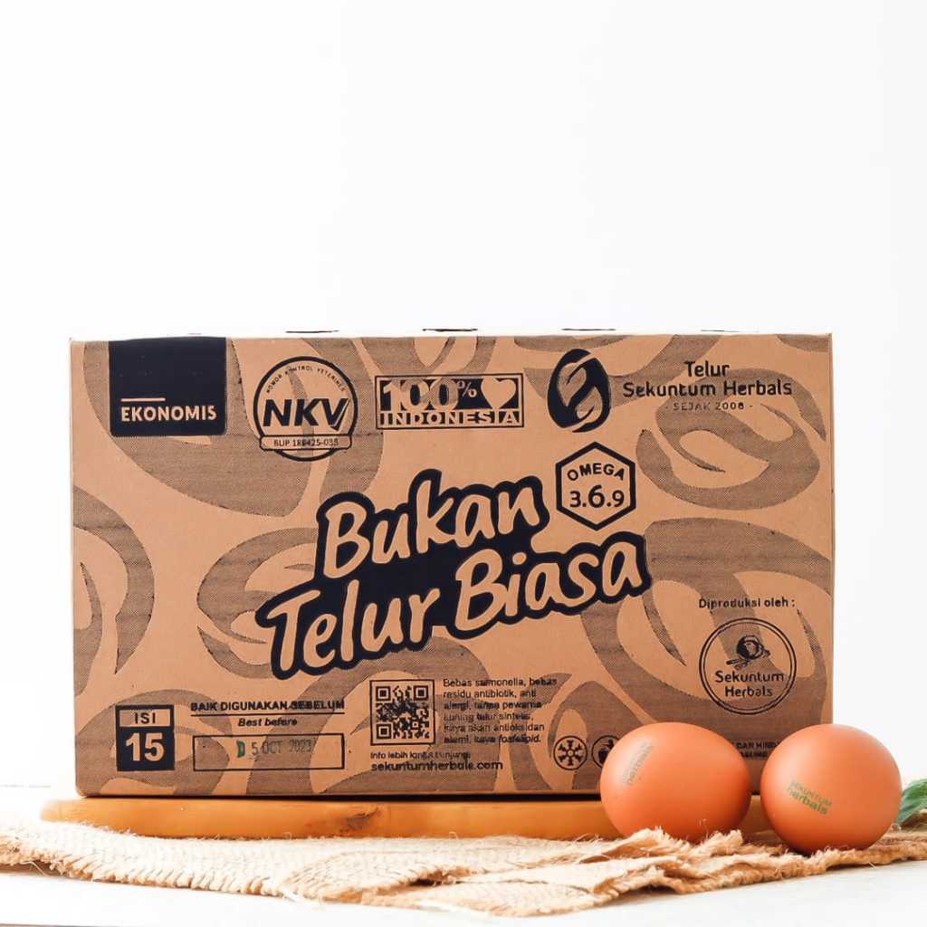 Jual Telur Herbal Sekuntum/Telur Ayam Herbal (1 Pack Isi 15 Butir ...