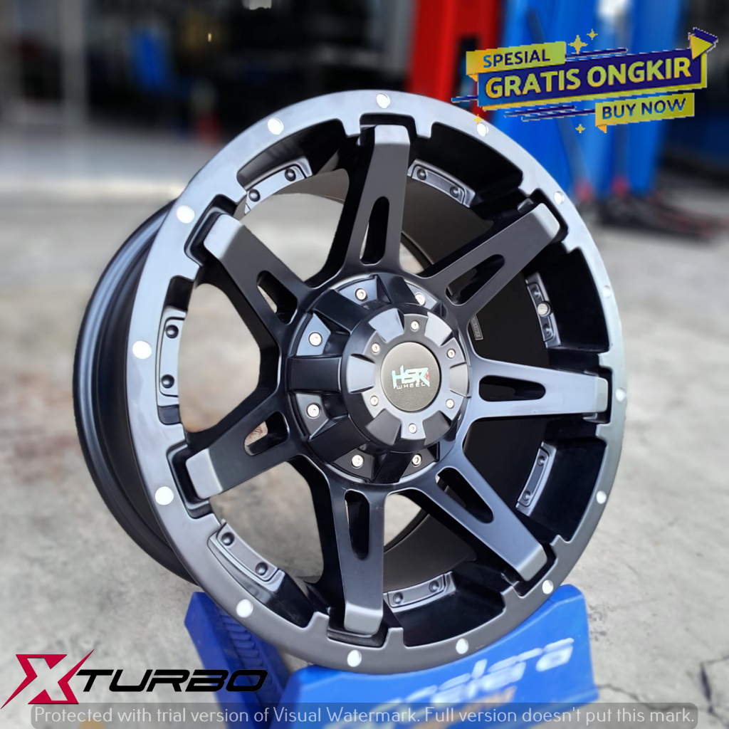 Jual VELG OFFROAD HSR KOCHI RING 17 PCD 6X139.7 HITAM PELEK MOBIL HILLUX PAJERO FORTUNER STRADA ...