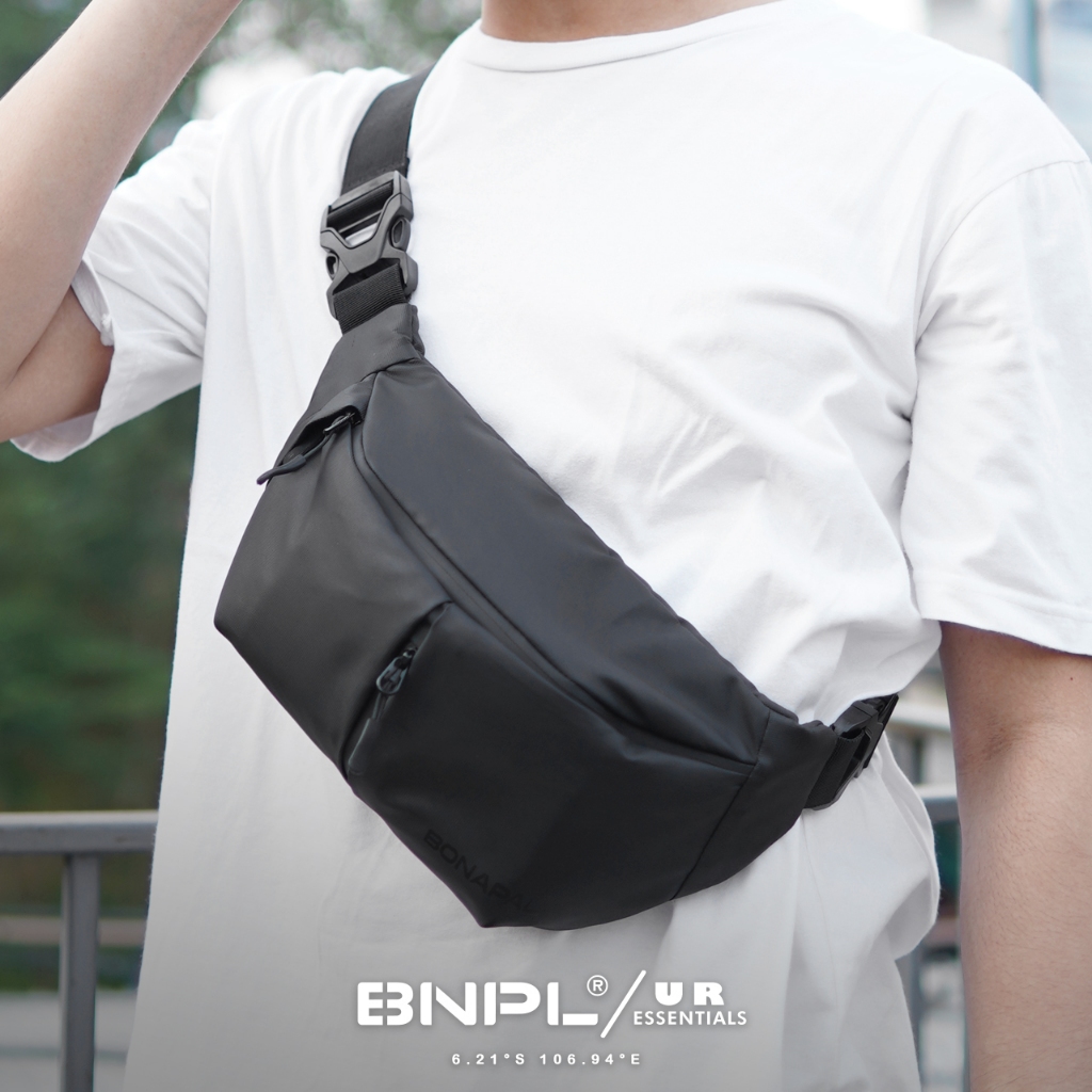 Jual Bonapal - Cleon Waist Bag BNPL Sling Bag Water Resistant Tas ...