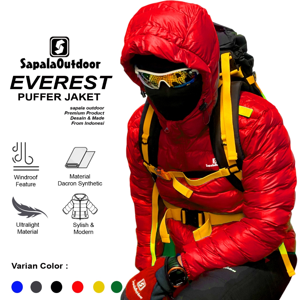 Jual Jaket Puffer Musim Dingin Sapala Outdoor series Everest | Shopee ...